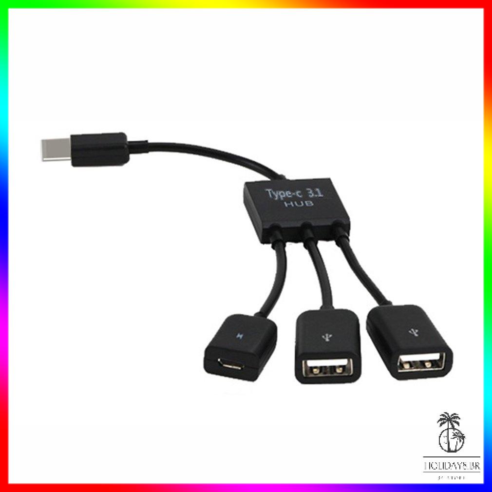 Cabo Extensor USB Hub Tipo c 3 Compatível De Dados Rápido - Escorrega o ...