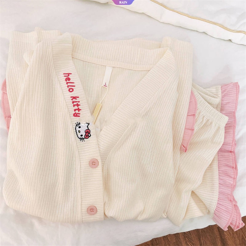 Desenho Animado Anime Sanrio Hello Kitty Kuromi Girl BFF Loose Oversize ...