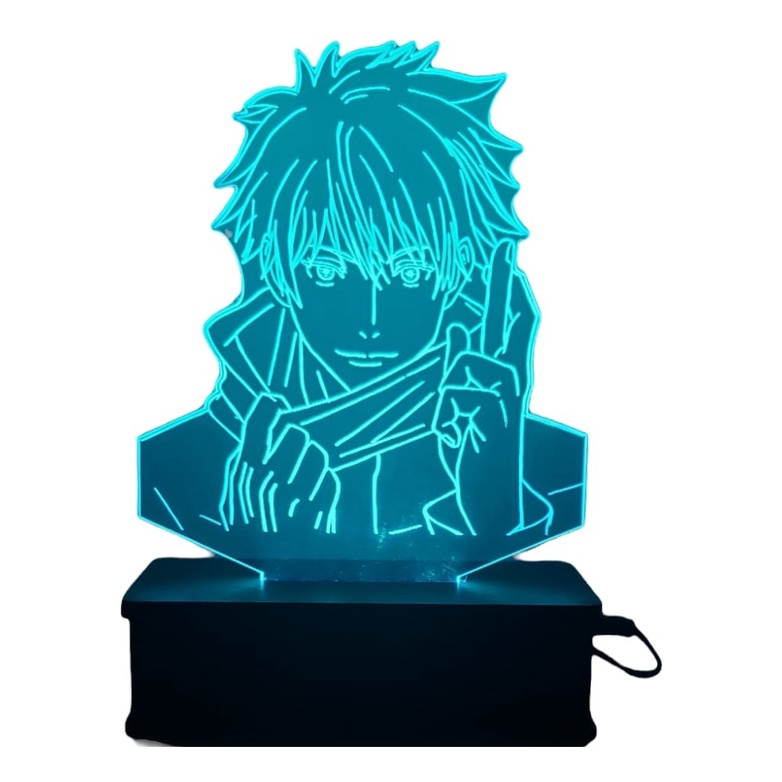 Luminária De Led Usb Gojo Satoru | Abajur | Presente | Anime ...