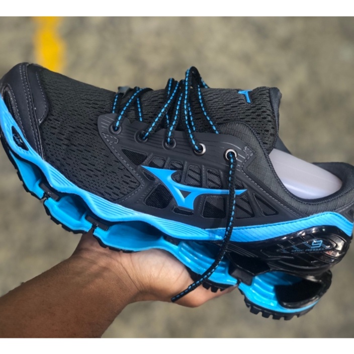 Tênis Masculino Esportivo MIZUNO Pro 9 Preto Refletivo Black Total ...