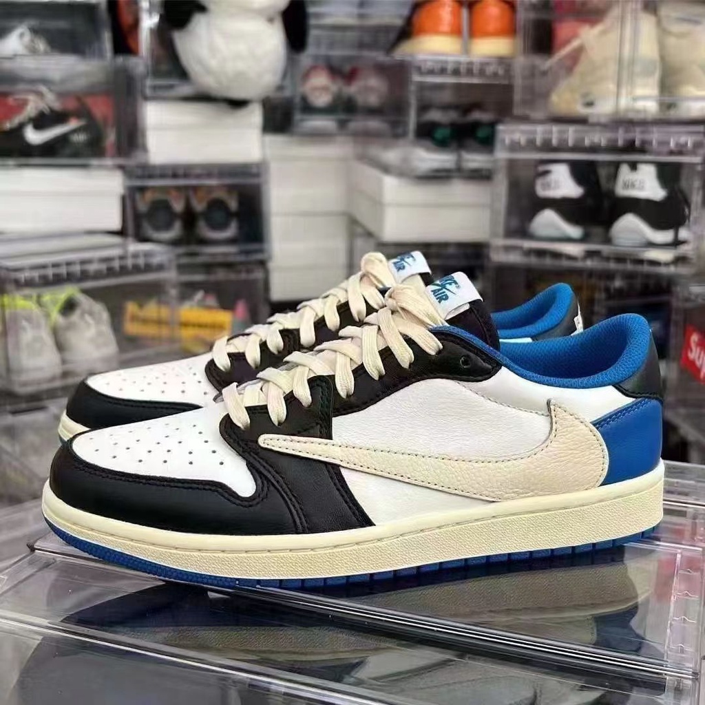 Travis Scott x Fragmento x AJ1 Low OG SP "Army Blue" Fujiwara Hiroshi ...