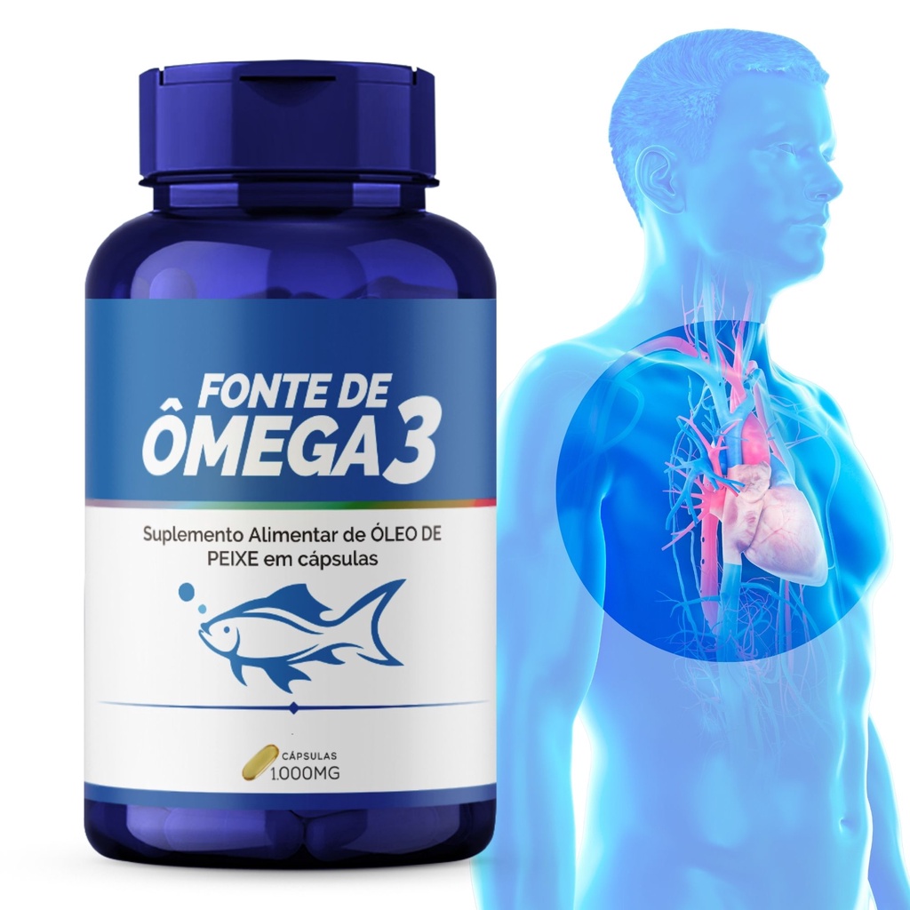 Super Ômega3 EPA 360 e DHA 540mg /120 Cápsulas 1400MG Bio Vittas | Shopee Brasil