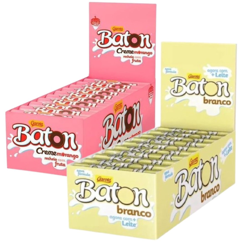 Kit Caixa de Baton Creme de Morango e Chocolate branco | Shopee Brasil
