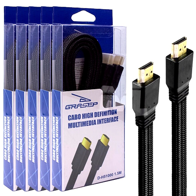 Kit 10 Cabos HDMI para TV Box Game 2.0 Pequeno 4K Ultra HD | Shopee Brasil