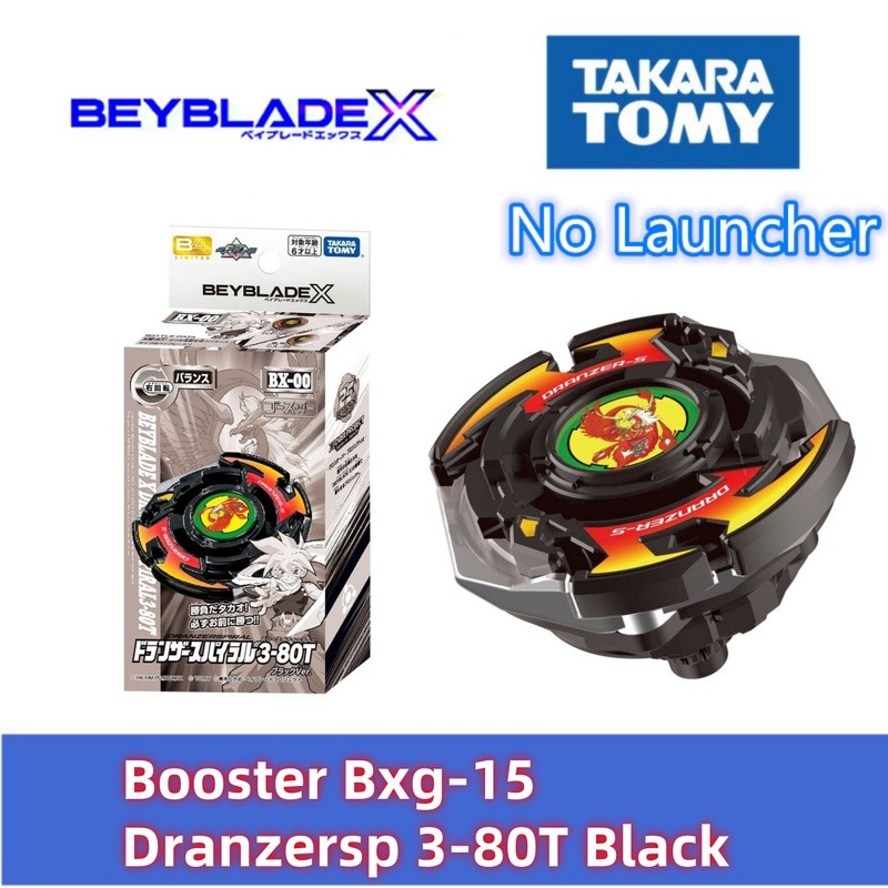 Brinquedo Giratório Original Takara Tomy Beyblade-X Booster Bxg-15 Dranzersp 3-80T Preto (Bx-00 ...