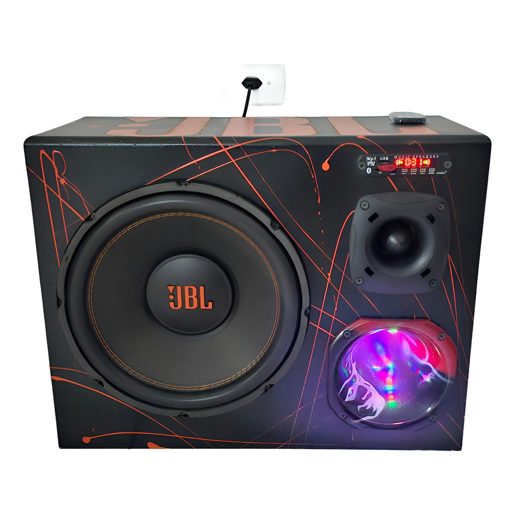 Caixa Trio Bt Jbl Personalizada 600w Usb Ssd 12v 110v 220v | Shopee Brasil