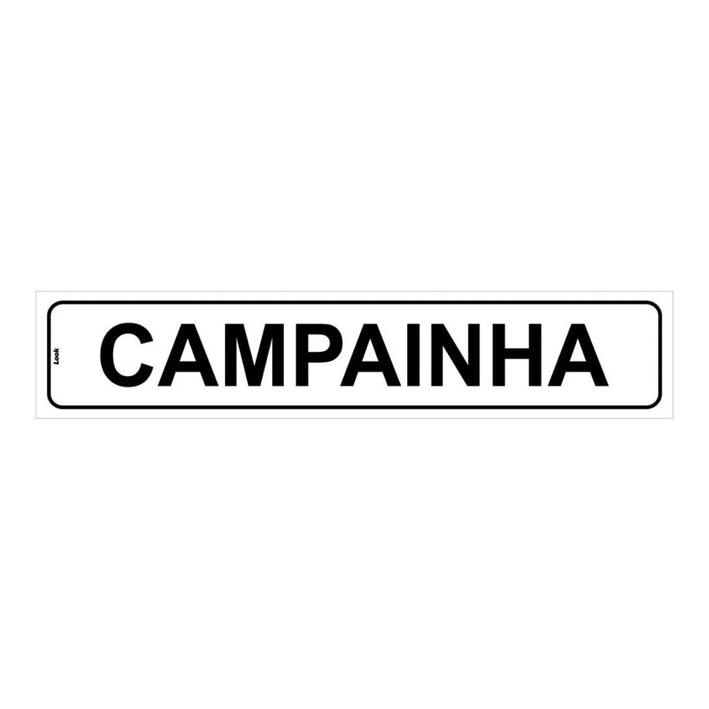 Placa Sinalização Campainha Toque 5x25cm | Shopee Brasil