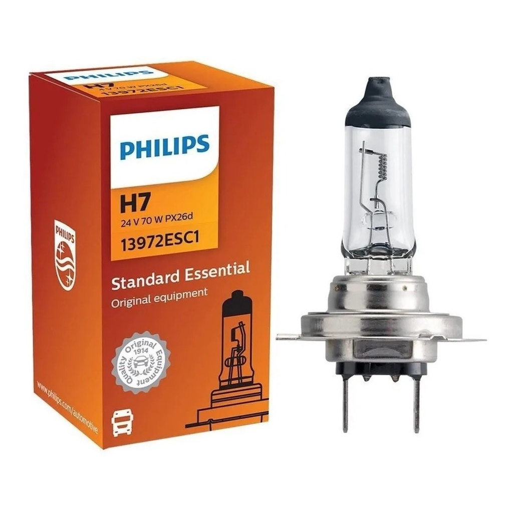 Lâmpada H7 24v 70w Philips Original Com Alta Durabilidade Caminhão ...
