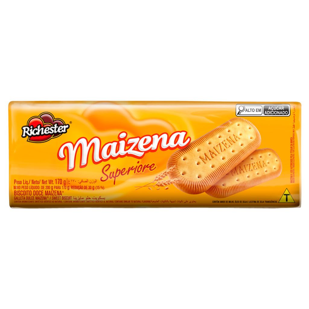 Biscoito Richester Maizena Superiore com 170g | Shopee Brasil