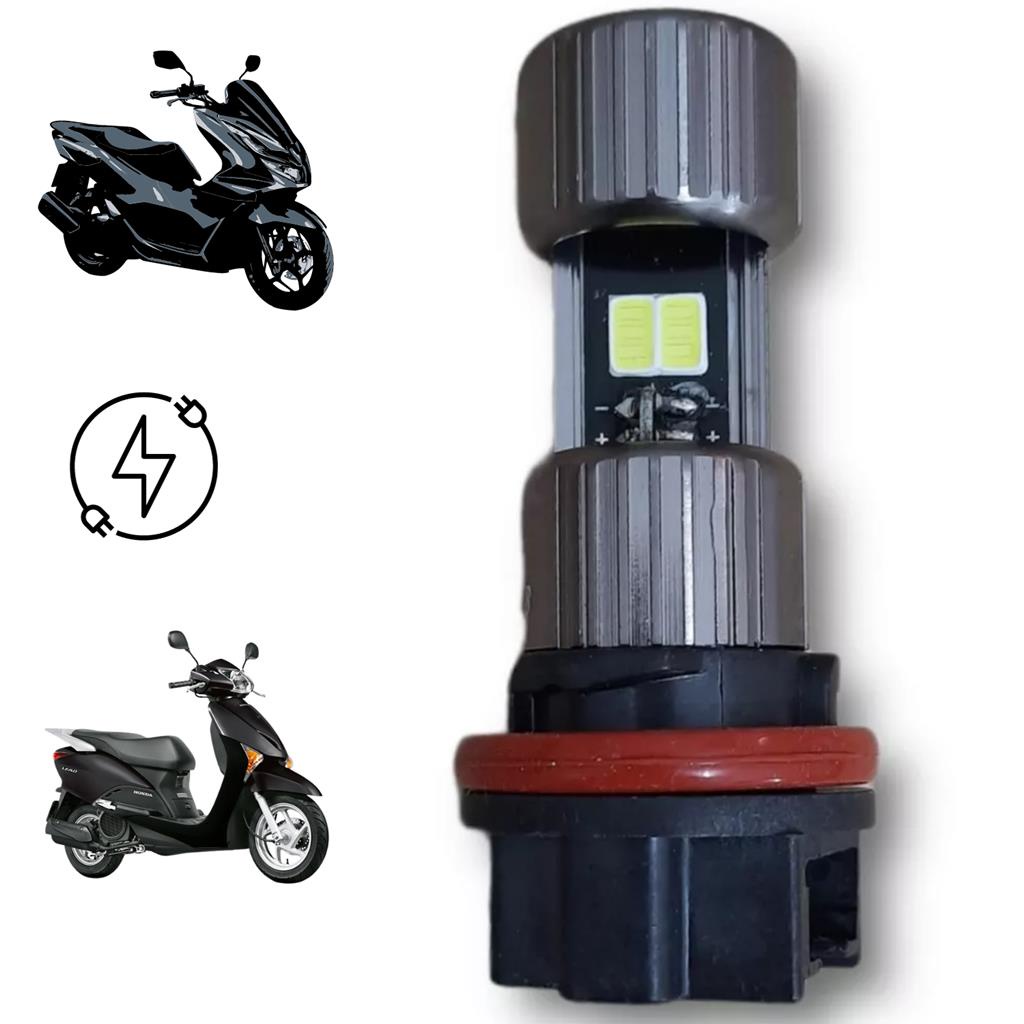 Lampada Led Moto Hs5 Farol Honda Pcx 150 Lead 110 Alto E Baixo | Shopee Brasil