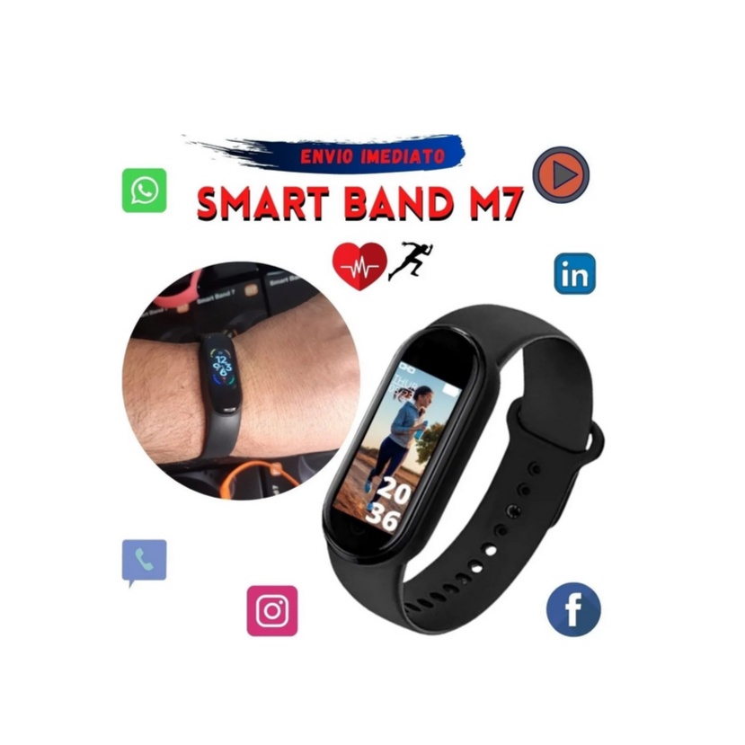 Smartwatch M7 PRETO/ Relógio Inteligente / Via Bluetooth / Versão ...