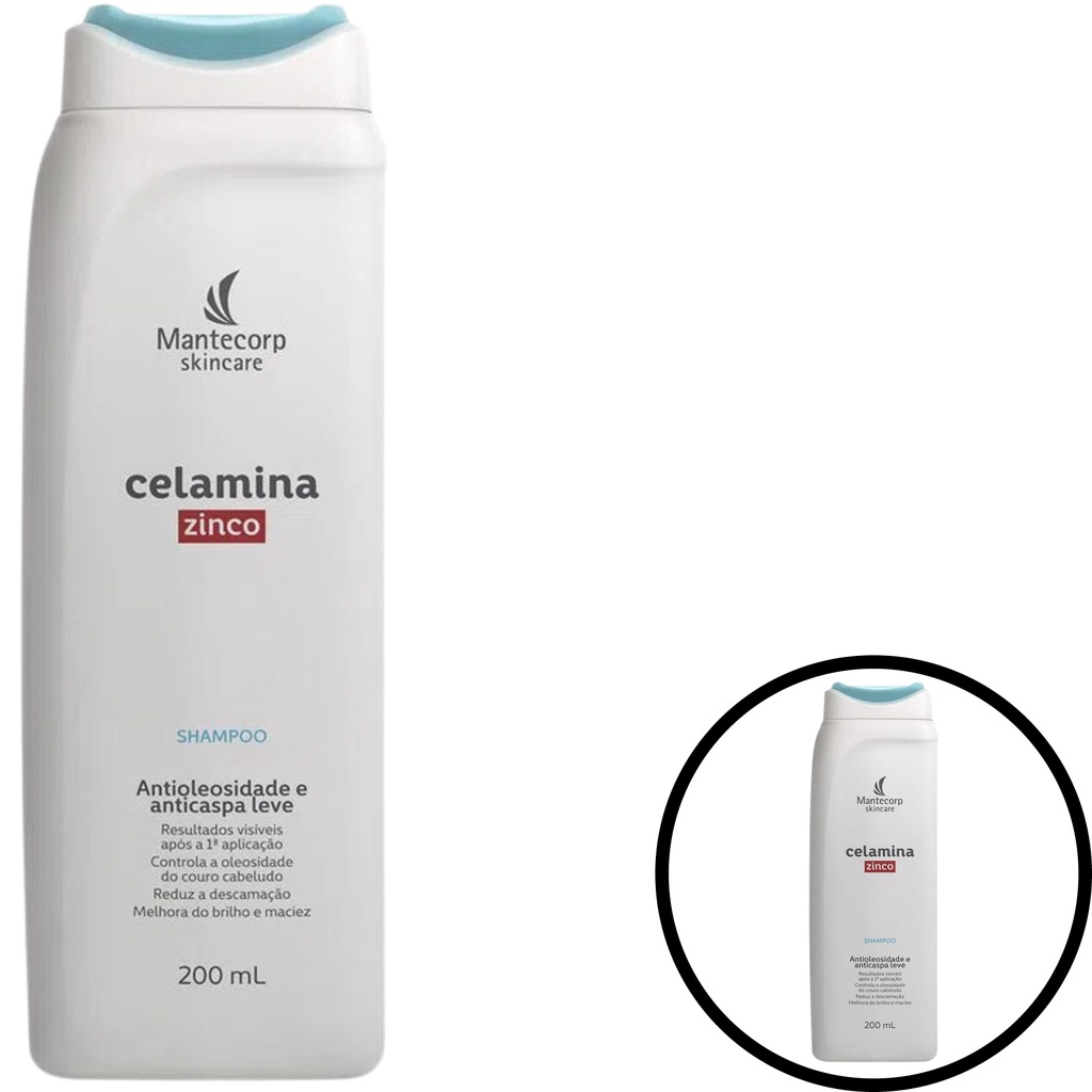 Shampoo Celamina Zinco Frasco 200ml | Shopee Brasil
