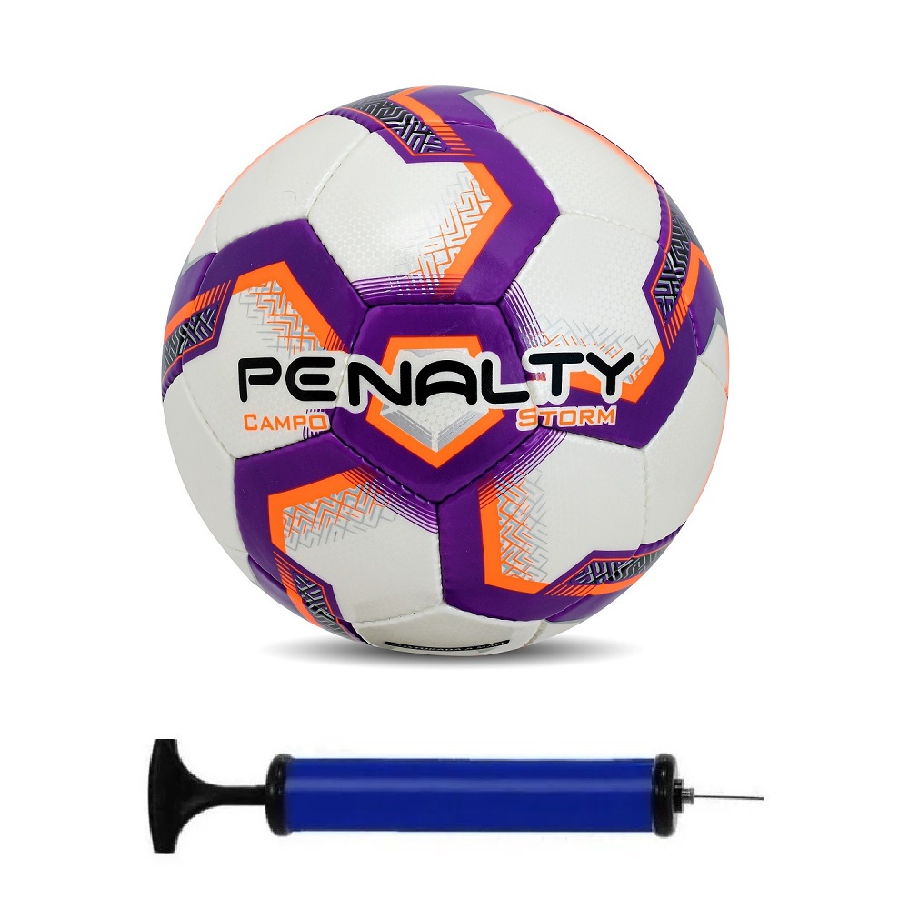 Bola Campo Penalty Storm + Bomba de Ar | Shopee Brasil