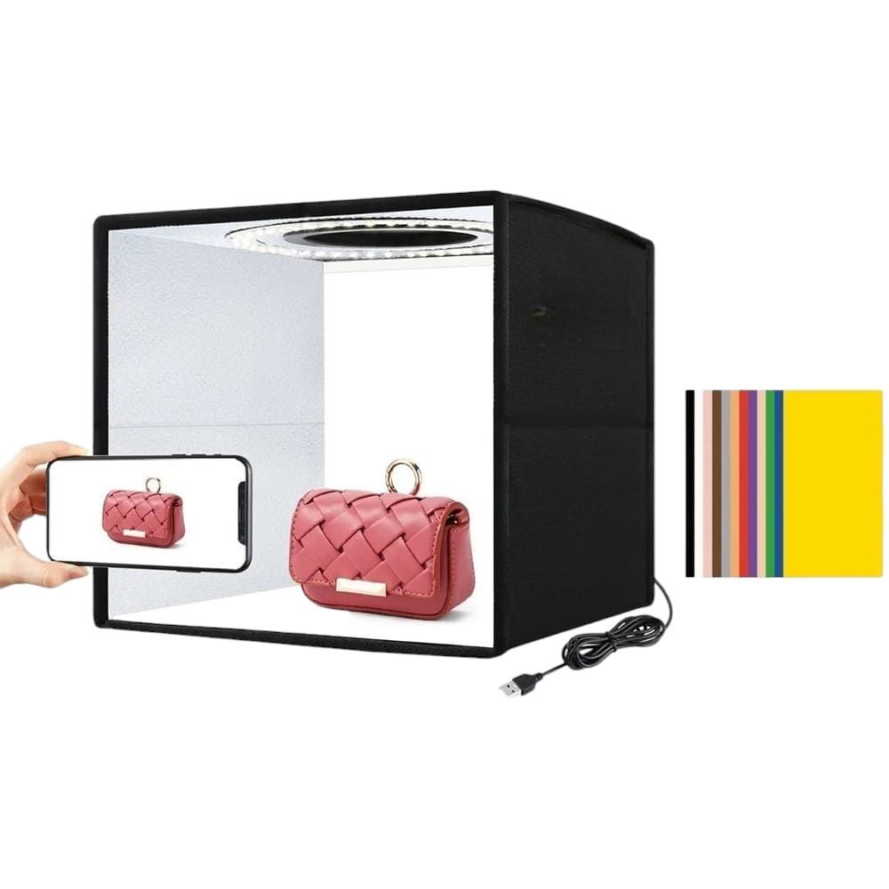 QIU - Studio Led Box Fotografia Estúdio Caixa Ajustável Lightbox Com 6 ...