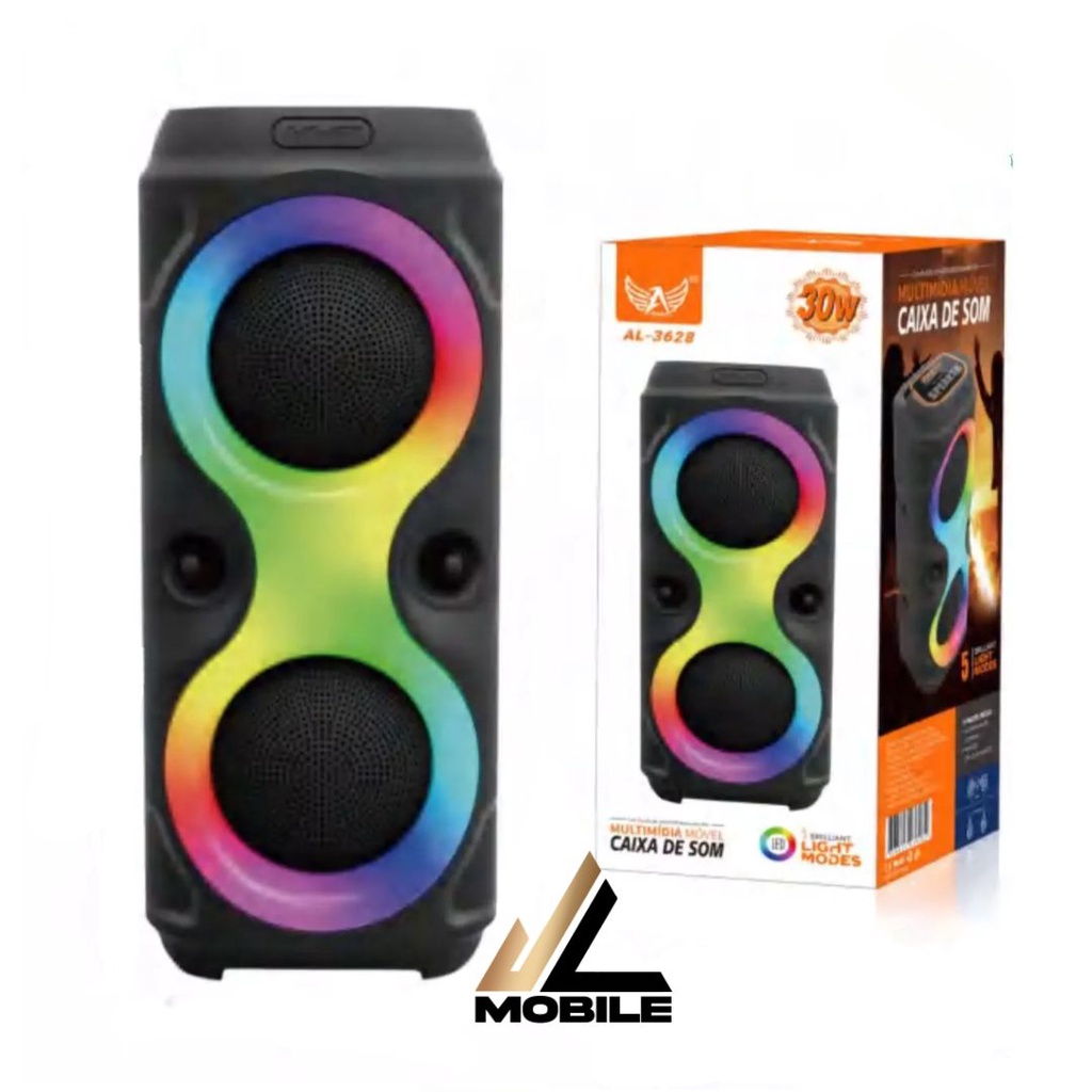 Caixa De Som 30w Rgb Altomex Al 3628 Shopee Brasil
