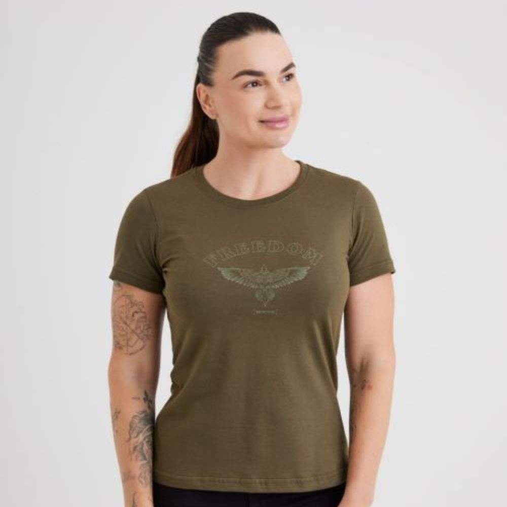Camiseta Concept Invictus Freedom - Verde Oliva (FEM M) | Shopee Brasil