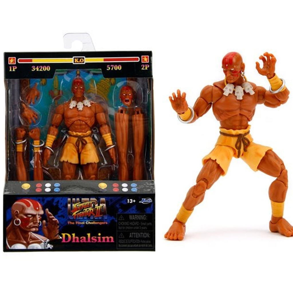 Jada Toys Street Fighter II Dhalsim Action Figure | Shopee Brasil