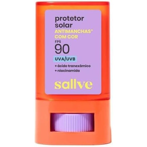 Sallve Protetor Solar Stick FPS 90 Núcleos 8-15g | Shopee Brasil