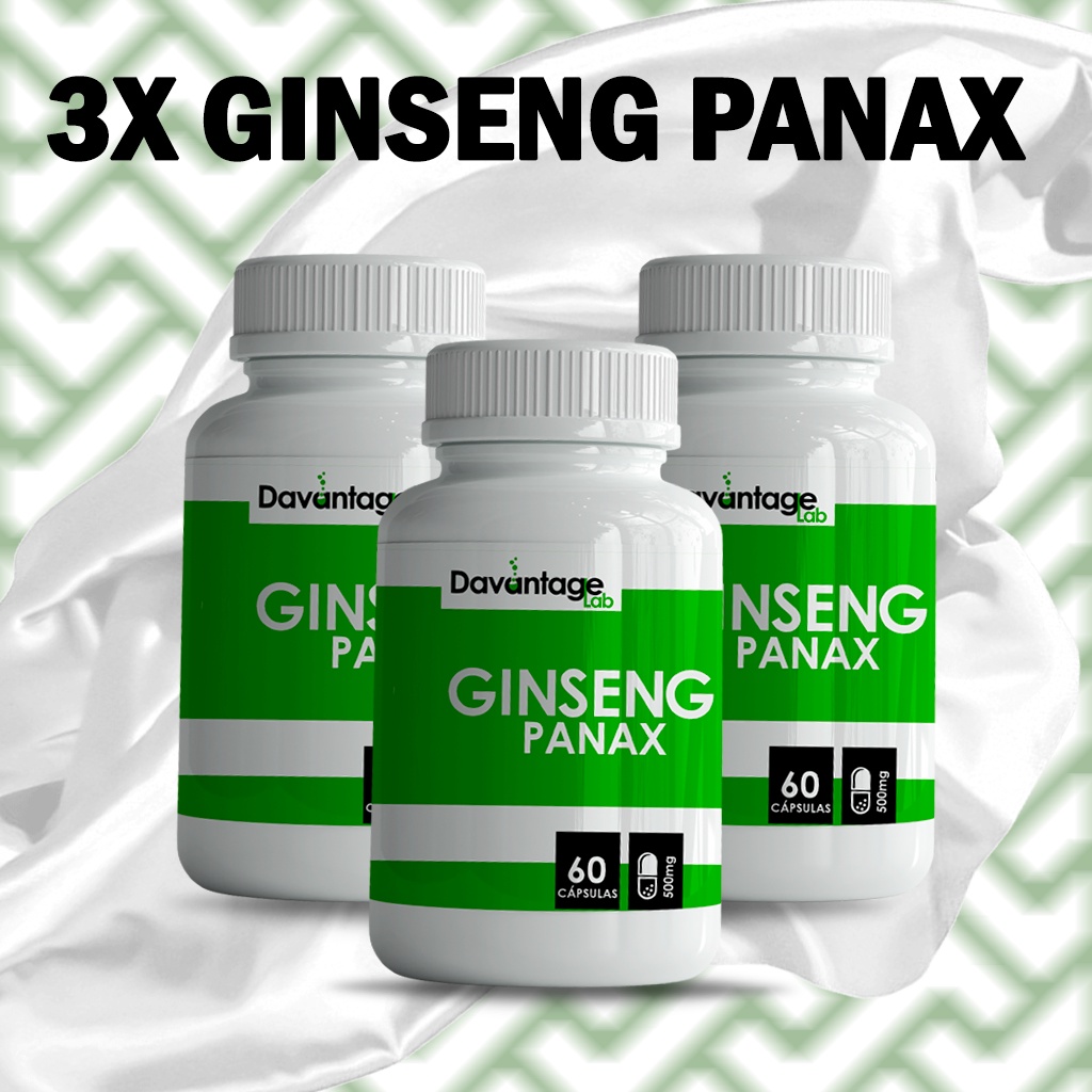 Kit 3x Ginseng Panax - O Verdadeiro - Davantage Lab | Shopee Brasil