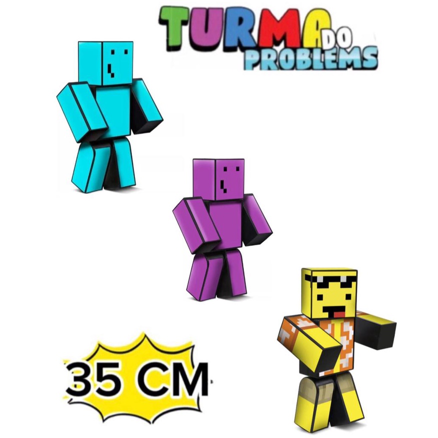 Boneco Problems Mel E Melzinha 35cm Jogo Minecraft Gamers | Shopee Brasil