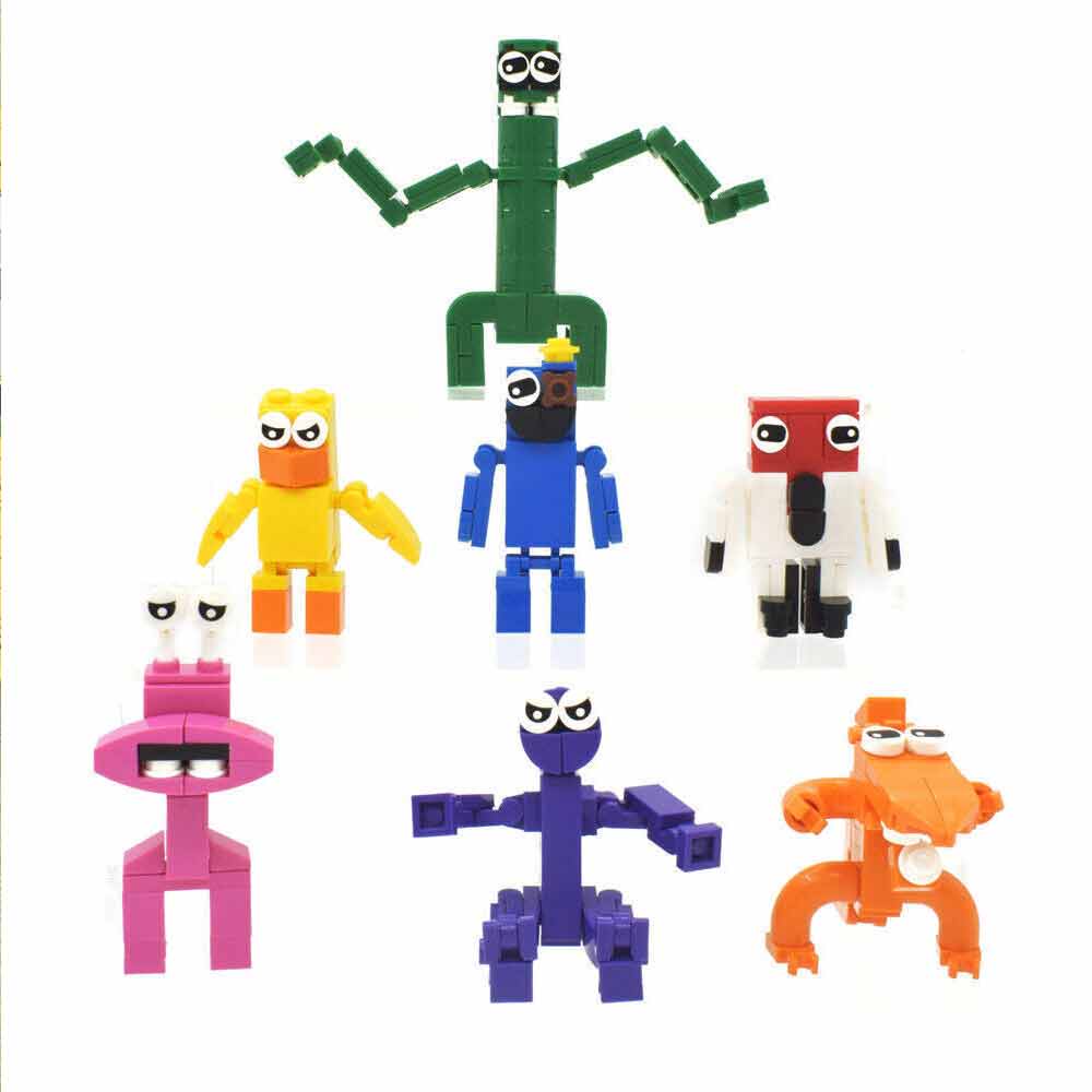 Rainbow Friends Minifigure Fun Assembled Action Figures Mini Building ...