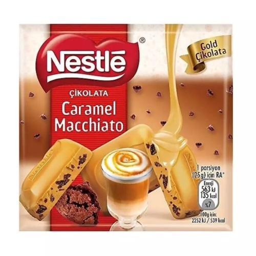 Chocolate Importado Nestlé Branco Sabor Caramelo Macchiato 60g | Shopee ...