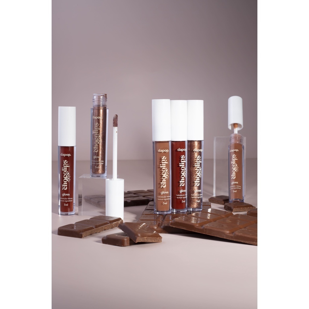 Gloss Chocolate Chocolips Com Manteiga de Kanté - Dapop | Shopee Brasil