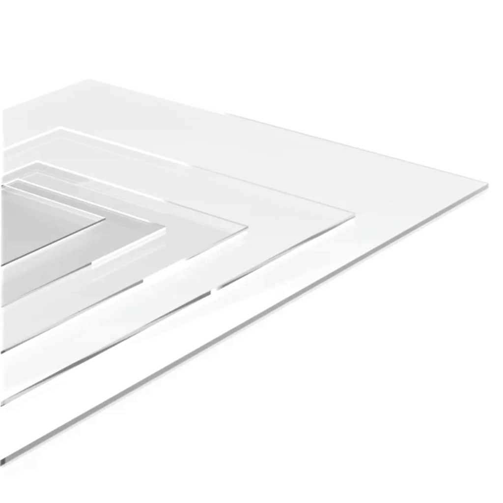 Chapa PS cristal acrílico 1.5mm 1mt x 50cm - Melhora o Preço