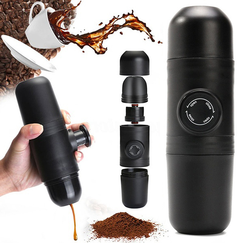 Mini Máquina De Café Expresso Portátil Compacta Manual Cafeteira ...