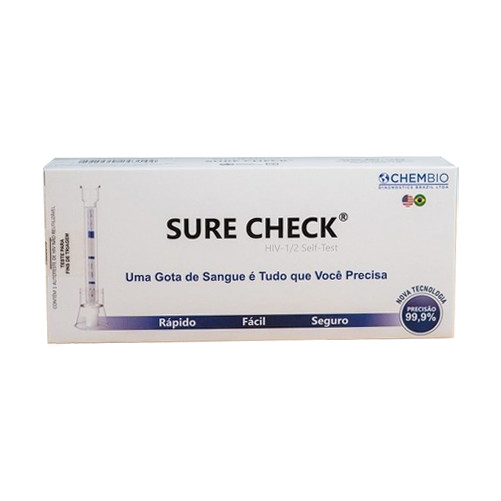 Autoteste Sure Check 99,9% Precisão 1 Unidade Chembio | Shopee Brasil