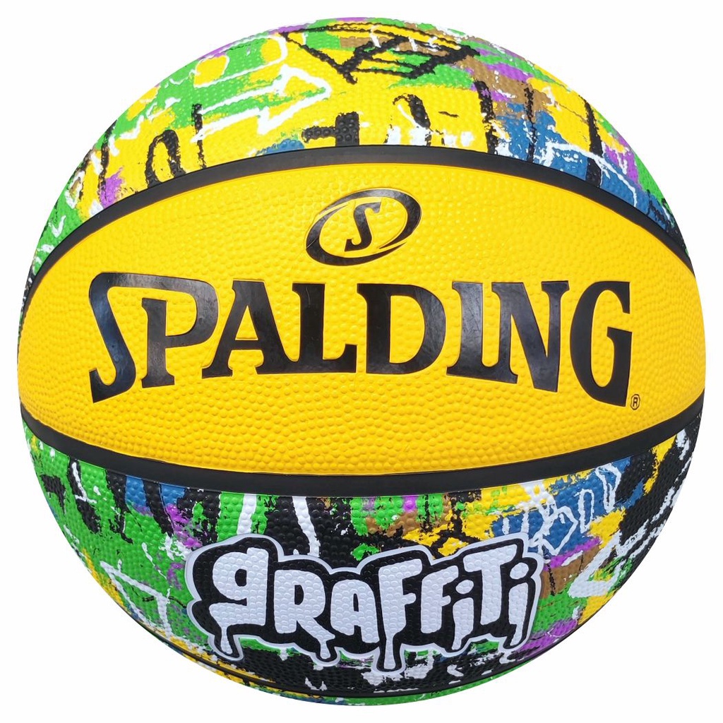 Bola De Basquete Spalding Graffiti Profissional Com NF | Shopee Brasil