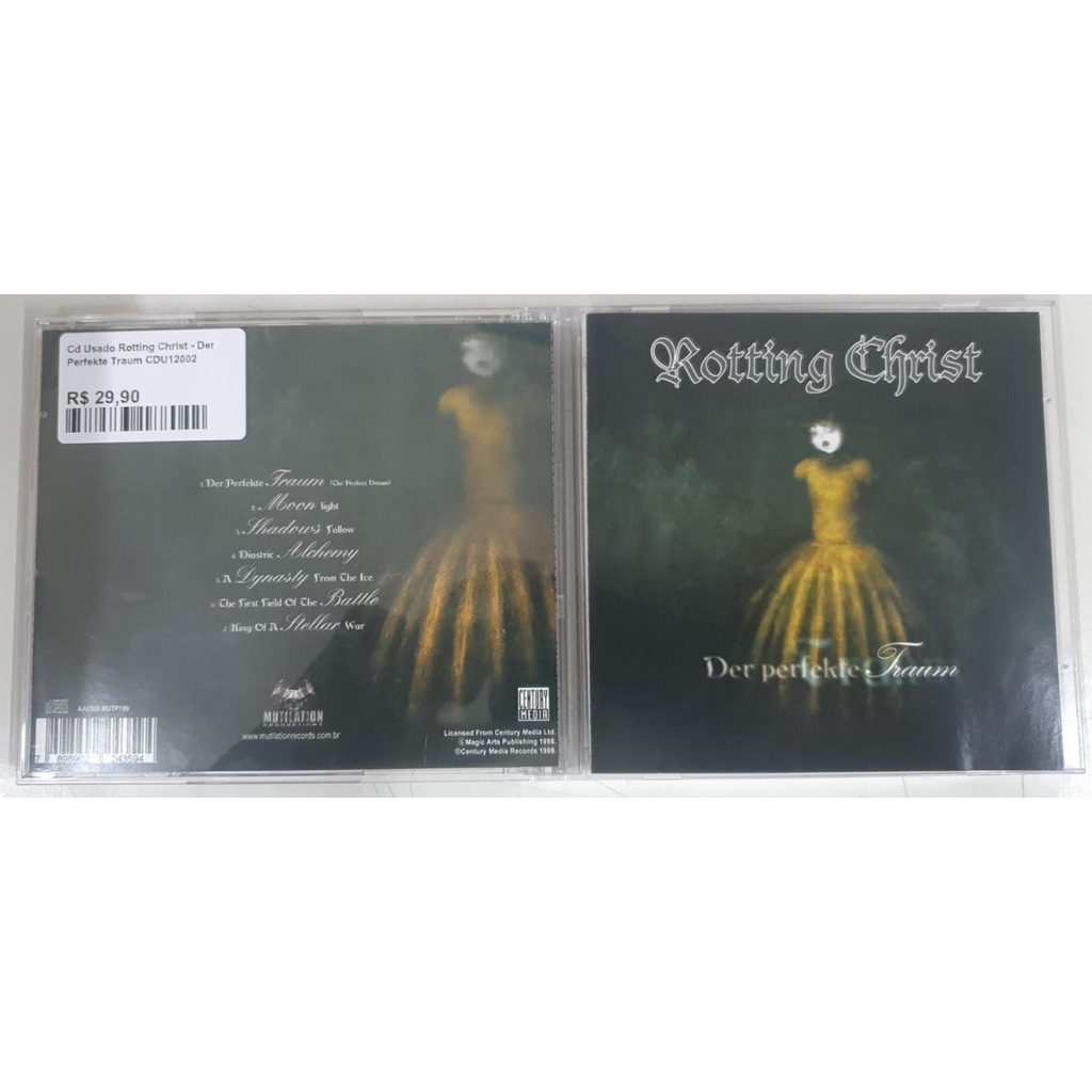 Cd Usado Rotting Christ - Der Perfekte Traum CDU12002 | Shopee Brasil