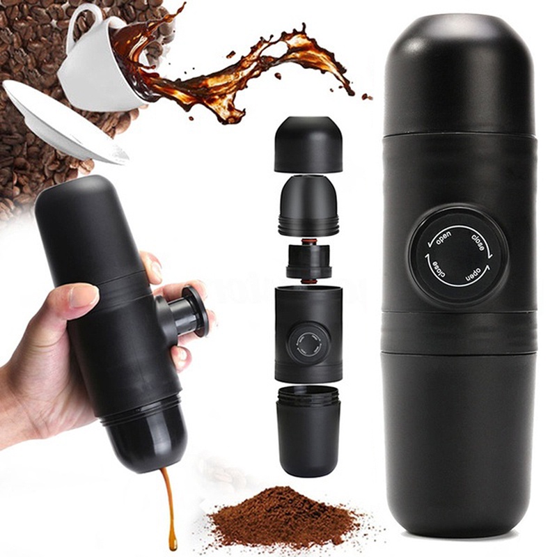 Mini Cafeteira De Café Expresso Máquina Manual Compacta Portátil ...