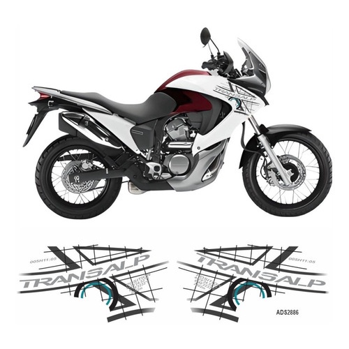 Adesivo Faixa Lateral Carenagem Honda Transalp Kit 2886 | Shopee Brasil