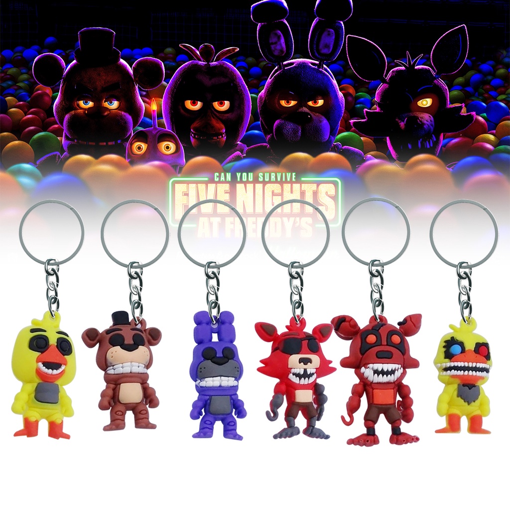 Figura FNAF Keychain Toys Golden Foxy Bonnie Fazbear Freddy Modelo ...
