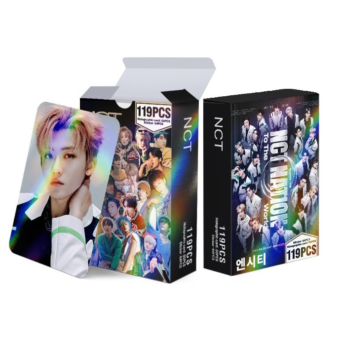 50-119pcs NCT 127 DREAM Laser Hologram Lomo Cards NATION To The World ...