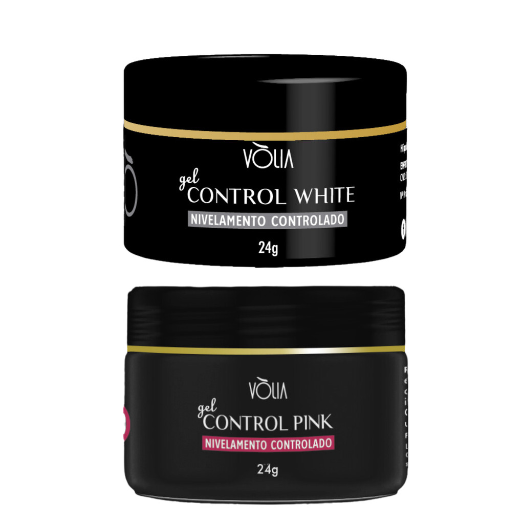 Kit Gel Control White + Control Pink 24g | Shopee Brasil