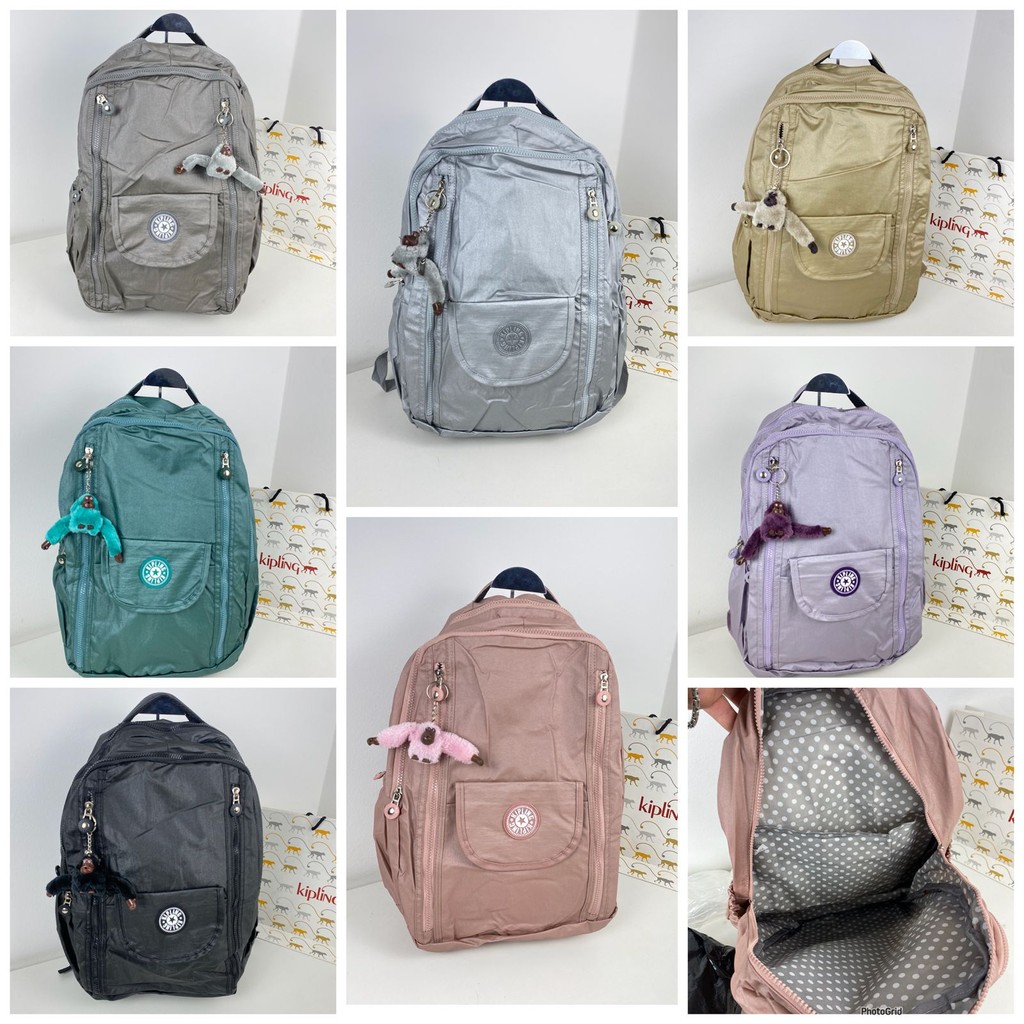 Mochilas Escolar metalizada ótimo acabamento impermeável importada tamanho grande várias ...