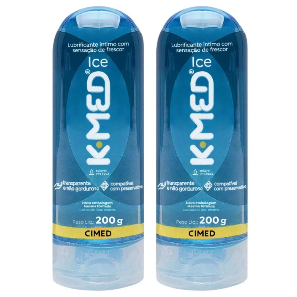 Cimed com 2 K-med Ice Cimed 200g Gel Lubrificante-kit | Shopee Brasil