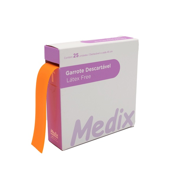 GARROTE TORNIQUETE DESCARTÁVEL SEM LATEX PARA FLEBOTOMIA ROLO COM 25 ...