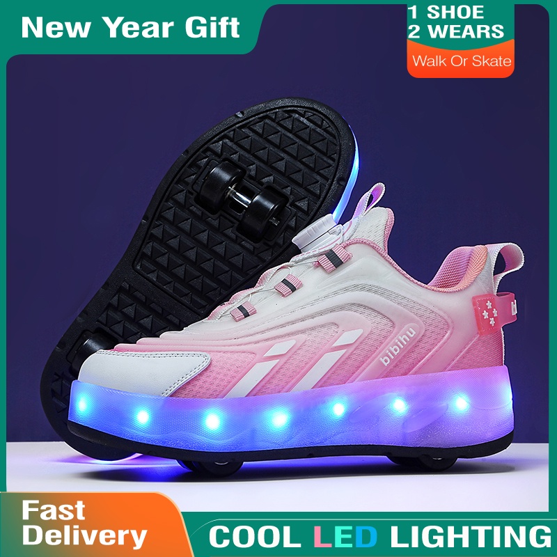 Sapatos De Rodas Para Crianças Meninas 4 Patins Adolescentes | Shopee ...