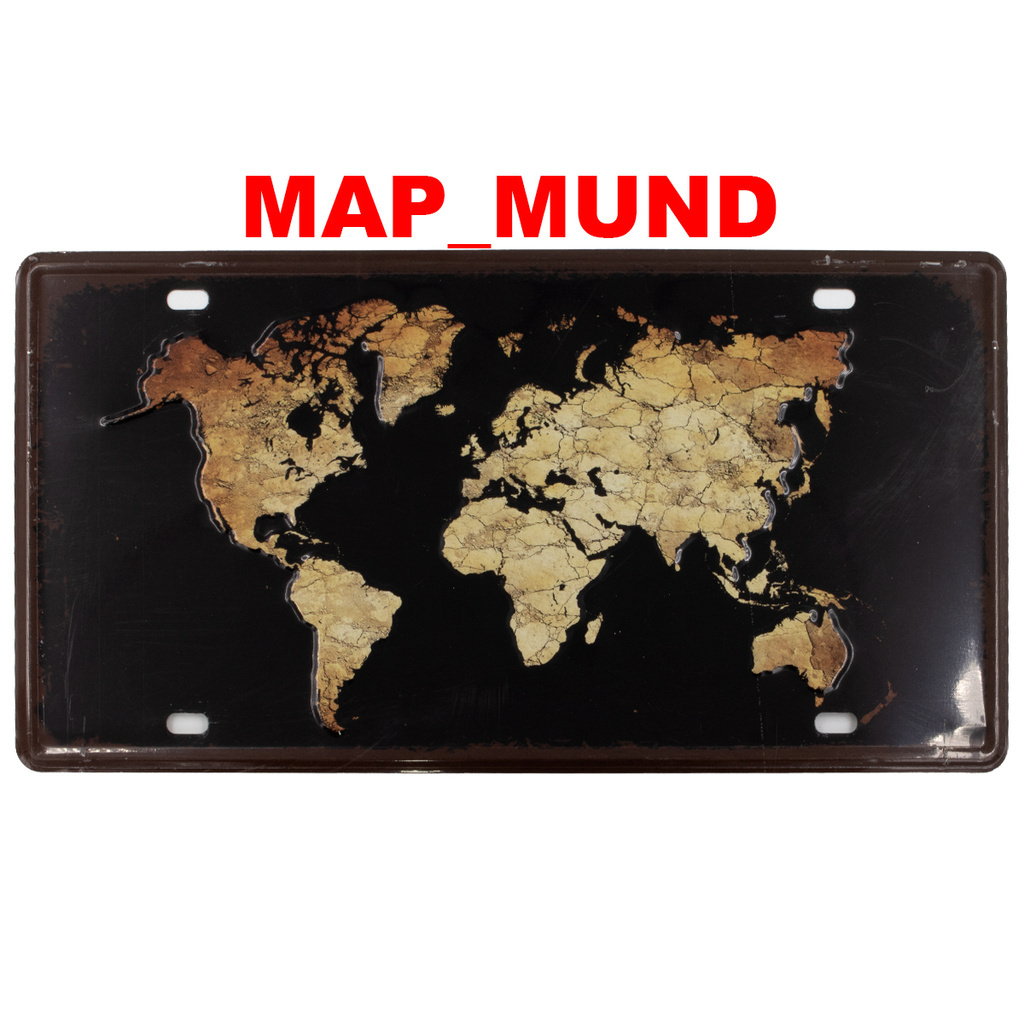 QUADRO PLACA DECORATIVA METAL MAPA MUNDI MUNDIAL GLOBO TERRA | Shopee ...