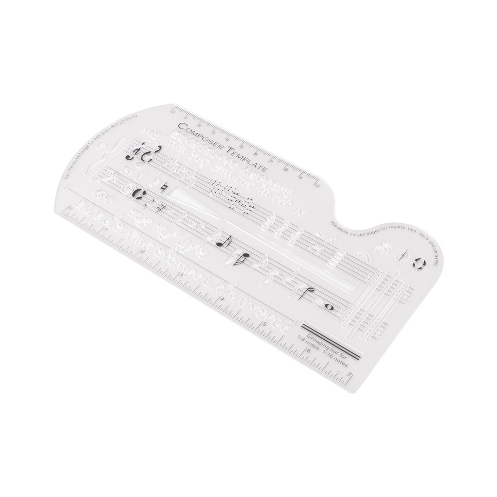 Modelo De Compositor Folha De Desenho De Música Régua De Curva De ...