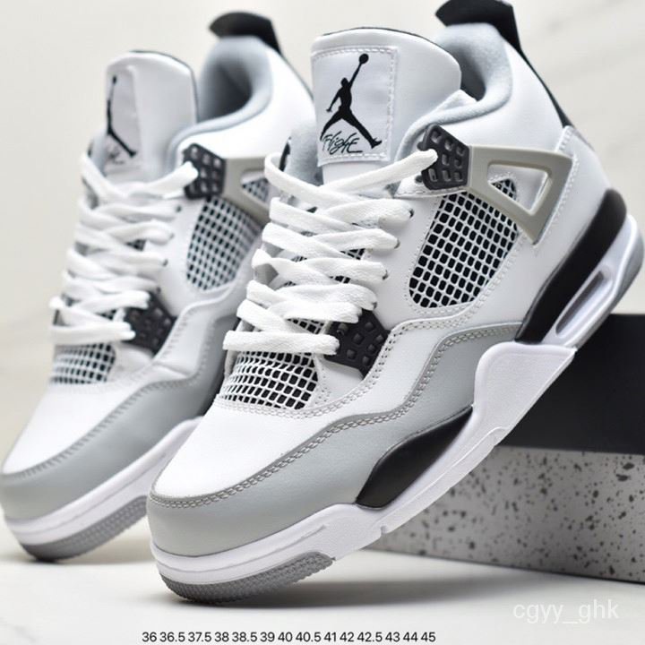 2022 Novo Estilo De Basquete Nike Air Jordan 4 Retro Cinza Fumaça Luz ...