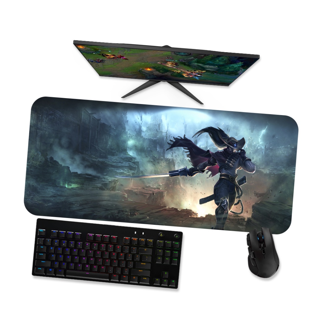 Mouse pad Gamer - LOL - YASUO 4 VELHO OESTE - League of legends ...