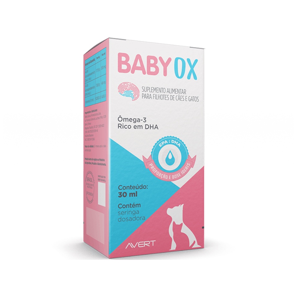 Baby Ox Ograx Filhotes Suplemento Alimentar Avert 30ml | Shopee Brasil