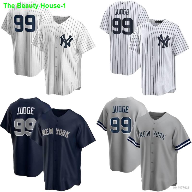 Nova MLB York Yankees Camisa De Beisebol Jersey No 99 Juiz Clássico ...