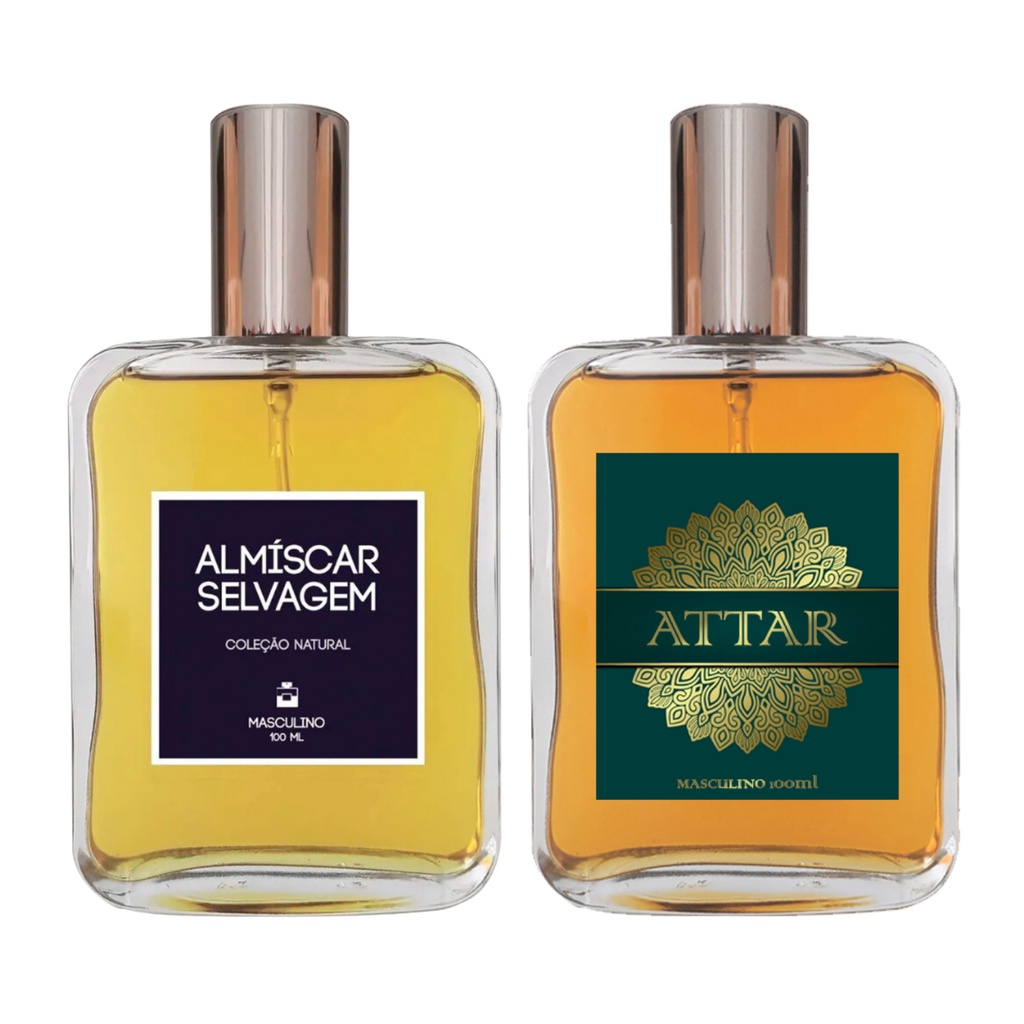 Kit Perfume Masculino - Almíscar Selvagem + Attar 100ml | Shopee Brasil