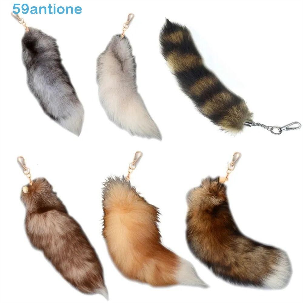 ANTIONE Chaveiro De Cauda De Pelúcia , Porta-Chaves Animal De Encanto ...