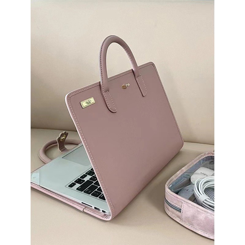 2025 Capa Protetora Bolsa para Laptop Bolsa de Mão Rosa Estilo Sem ...